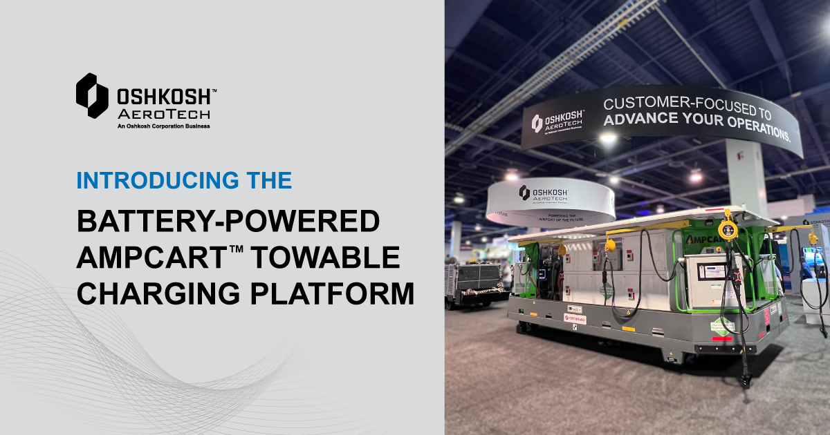 Oshkosh AeroTech Debuts Battery-Powered AmpCart™ Solution